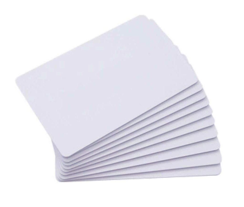 UHF RFID PVC White Blank Card - Logigates Shop
